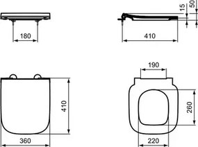 Ideal Standard i.Life S - WC sedátko | SoftClose | bílá