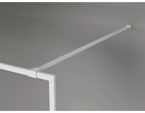 Mexen Kioto-F, sprchová zástěna s rámem 180 x 202 cm, 8 mm čiré sklo, bílý profil, 800-180-104-20-00