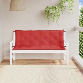 Podušky na zahradní lavici 2 ks červené 150x50x3cm látka oxford - Default Title