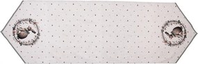 Bavlněný běhoun na stůl Natural Linen Easter - 50*160 cm