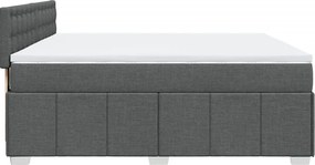 Box spring postel s matrací tmavě šedá 180x200 cm textil 3289462