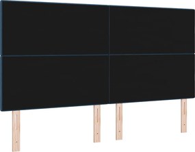 Výškově nastavitelné čelo postele s čelo Modrá 180 cm textil 3337853