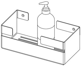 Deante Mokko příslušenství, vysoká polička, bílá matná, ADM_A521