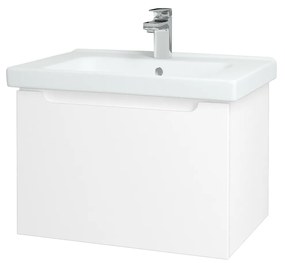 Dřevojas Koupelnová skříň COLOR SZZ 65 Varianta: N01 Bílá lesk / M01 Bílá mat