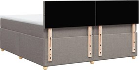 Box spring postel s matrací taupe 200x200 cm textil 3286791