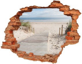 Wallmuralia Nálepka fototapeta 3D výhled beton Pláž 90x70 cm