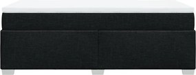 Box spring postel s matrací černá 90x190 cm textil 3285178