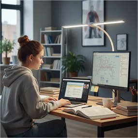 Brilagi - LED Stmívatelná stolní lampa USB VARIO LED/14W/5V 3000-6000K bílá