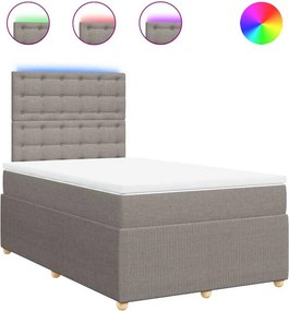Box spring postel s matrací taupe 120x200 cm textil 3294341