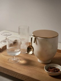 Ferm Living Sklenice na víno Ripple Clear 270 ml – set 2 ks, čirá barva, sklo
