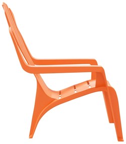 Zahradní židle 2 ks pro děti oranžové 37x34x44 cm vzhled dřeva - Default Title