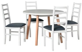 Jídelní stůl OSLO 3 + doprava zdarma deska stolu artisan, podstava stolu černá, nohy stolu buk