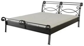 Nábytek ATIKA s.r.o. Kovová postel BELLA GRANDE Povrchová úprava: černá, Rozměr: 160 x 200 cm