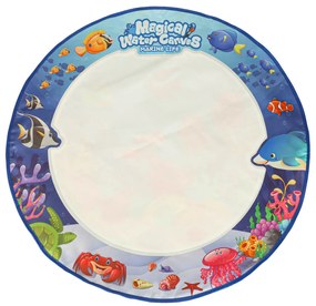 Creative Corner Vodní podložka pro malování vodní kreslení fixy šablony šablony váleček 80 cm kulatý vodní svět