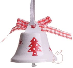 Zvoneček vánoční bílý