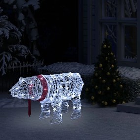 vidaXL Medvěd světelná vánoční dekorace 45 LED 71 x 20 x 38 cm akryl [51008]