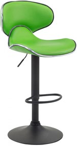 Barová židle Las Vegas 2 ~ černá podnož - Zelená