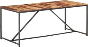 vidaXL Jídelní stůl 180 x 90 x 76 cm masivní sheeshamové dřevo [286343] Barva: Černá