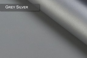 Dekodum Termoizolační roleta v hnědé kazetě, barva látky Grey Silver Šířka (cm): 80, Výška (cm): Balkonová (do 200 cm), Strana mechanismu: Levá