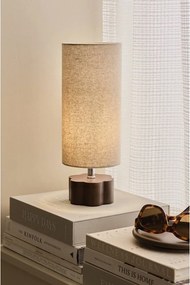 Hnědá/béžová lněná stolní lampa (výška 33,5 cm) Joline – Ellos Home