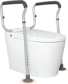 WC bezpečnostní zábradlí, rám toaletního sedátka v koupelně