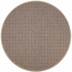 Condor Carpets, Kusový koberec Udinese béžový new kruh, 160x160 (průměr) kruh, béžová, chodba / předsíň