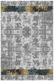 Oriental Weavers, Kusový koberec Zoya 597 X – na ven i na doma, 160x235, šedá, chodba / předsíň
