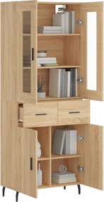 Skříň highboard dub sonoma 69,5 x 34 x 180 cm kompozitní dřevo 3198548