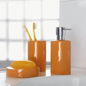 Spirella TUBE mýdlenka oranžová / keramika
