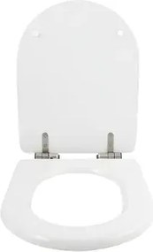 MSV EASY CLOSE bílé / WC prkénko / tvar U / MDF