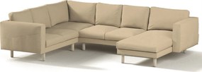 Potah na pohovku IKEA Norsborg rohová, 5-místná se šezlongem barva béžová