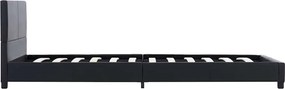 Rám postele černý umělá kůže 100 x 200 cm 284769