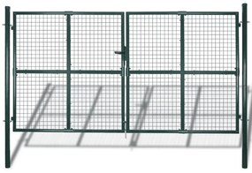 Dvoukřídlé plotové brány 300 x 150 cm práškově lakovaná ocel 142025