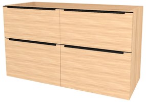 Mereo Mereo, Mailo, koupelnová skříňka 121 cm, černé madlo, Multidecor, CN593SBDSB1
