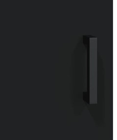 Skříň highboard černá 69,5 x 31 x 115 cm kompozitní dřevo