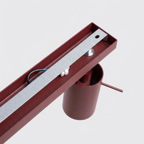Sollux Lighting Stropní svítidlo RING 6L bordó