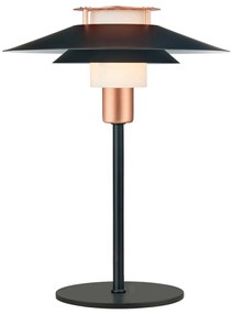 Halo Design 990655 stolní lampa Rivoli, černá/měď, 30cm