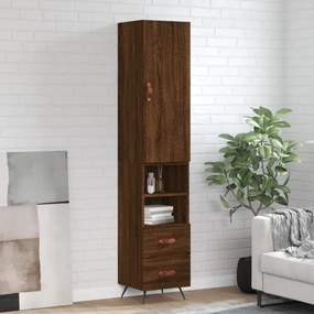 vidaXL Skříň highboard 34,5 x 34 x 180 cm kompozitní dřevo [3198889] Barva: Betonová šedá