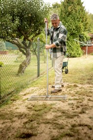 IQ Garden Nivelační a zapravovací hrábě 75 cm - nerez 307874