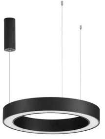 Stmívatelný LED lustr Nova Luce Morbido s CCT přepínačem - 48 W LED, 3268 lm, 600 mm, černá