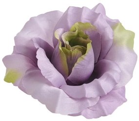 růže - hlavičky (12 ks) - fialová + zelená