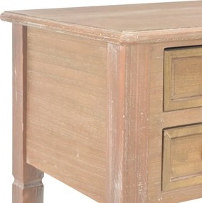 Psací stůl hnědý 109,5 x 45 x 77,5 cm dřevo 280072
