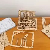 Robotime 3D dřevěné mechanické puzzle Kuličková dráha Marble squad 239 ks