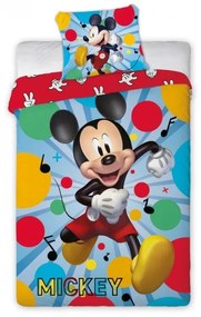 TipTrade Bavlněné povlečení 140x200 + 70x90 cm - Mickey Mouse taneční párty