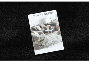 Dywany Luszczow Kusový koberec SOFTY, Jednobarevný, černý Rozměr koberce: 60 x 100 cm
