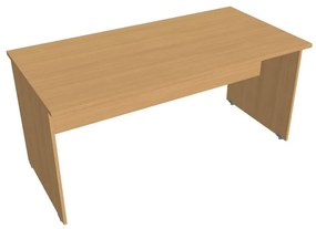 Stůl jednací rovný 160 cm - Hobis Gate GJ 1600 Dekor stolové desky: buk, Dekor lamino podnože: buk
