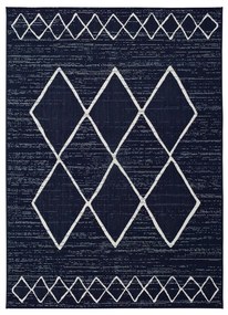 Tmavě modrý venkovní koberec Universal Elba, 140 x 200 cm