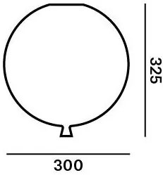 Brokis PC877 Memory, stropní svítící balonek ze šedého skla, 1x15W, prům. 30cm