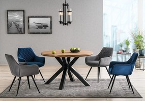 Casarredo - Komfort nábytek Designové jídelní křeslo LINEA/ANEI VELVET zelená/černý kov