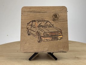 Li-Go "Škoda rapid" lampa 19x19cm provedení povrchu: ořech